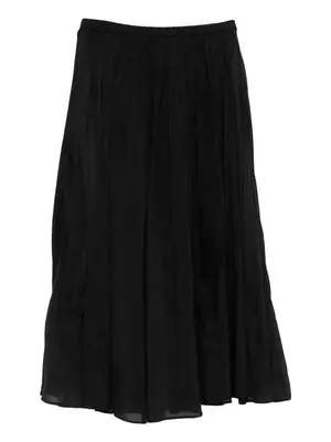 ROBERTO COLLINA Pleated Skirt - Black
