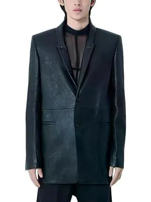 Rick Owens Single-breasted Blazer - Black