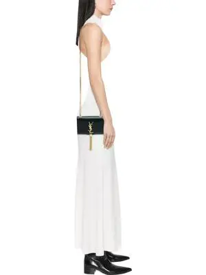 Saint Laurent Monogram Kate Tassel Crossbody Bag - Black
