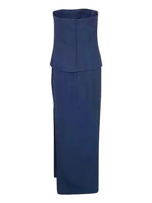 Ralph Lauren Strapless Maxi Dress - Blue
