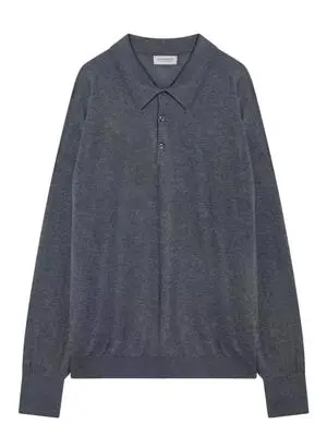 John Smedley Finchley Polo Shirt - Grey