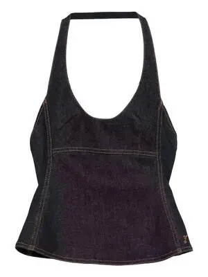Jacquemus Lavoir De-nîmes Denim Halter Top - Blue