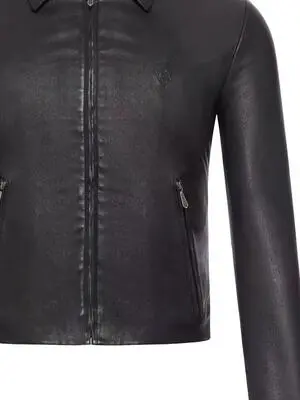 Gucci Zip-up Leather Jacket - Black