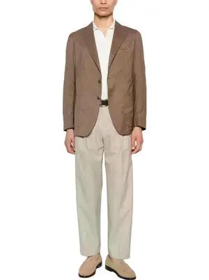 Tagliatore Buttoned Single-breasted Blazer - Brown
