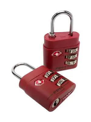 FPM MILANO Combination Padlocks Two Pack - Red