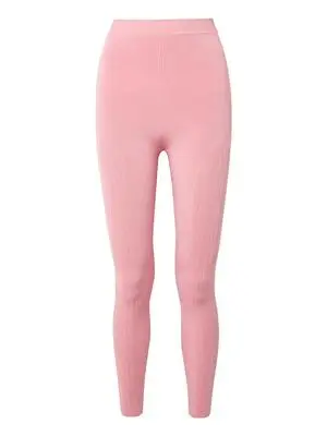 AZ FACTORY Mybody Paneled Stretch-knit Leggings - Pink