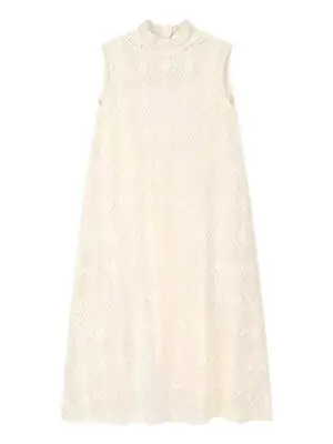 STUDIO TOMBOY Crochet Knit Dress - Neutrals
