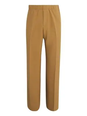 Sandro Wide-leg Pleated Trousers - Beige
