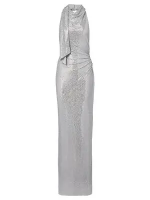 SELF-PORTRAIT Embellished Maxi Dress - Grey