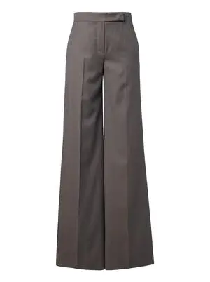 Max Mara Max Mara Virgin Wool Wide-Leg Trousers Grey