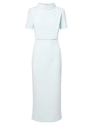 Roland Mouret Crepe Midi Dress - Blue