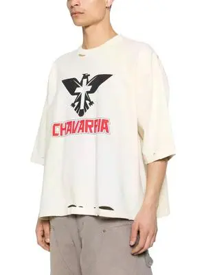 WILLY CHAVARRIA Graphic-print T-shirt - Neutrals