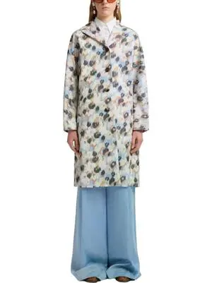 MARNI Marni Printed Button Parka Coat