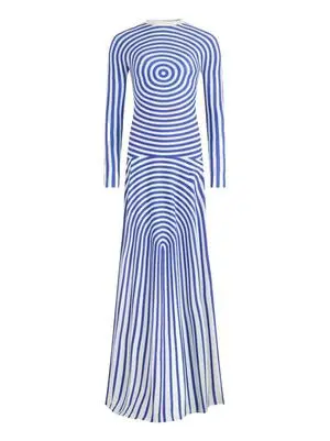 JEAN PAUL GAULTIER Target Maxi Dress - Blue