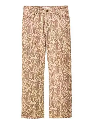 Ba&sh Tooty Paisley Print Jeans - Neutrals