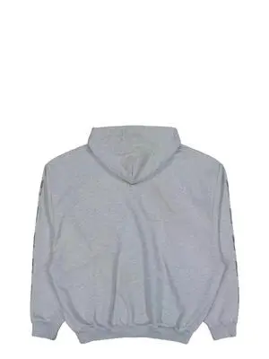 Vetements Logo Zip-up Hoodie - Grey