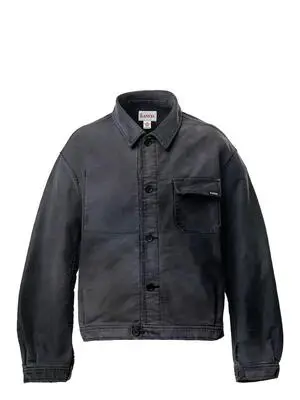 KAMIYA Distressed Moleskin Jacket - Grey