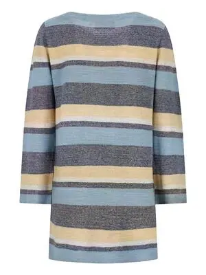 Guest In Residence Striped Mini Dress - Blue