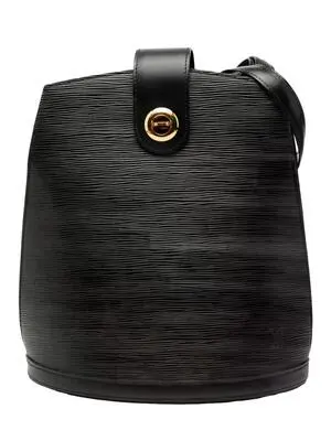 LOUIS VUITTON Epi Leather Cluny Shoulder Bag - Black