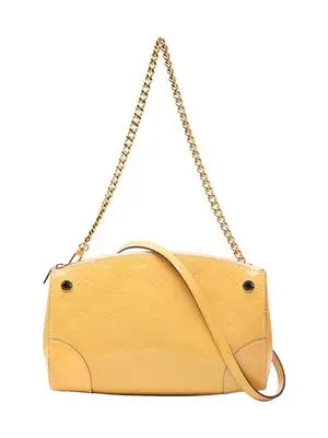 LOUIS VUITTON Monogram Vernis Santa Monica Satchel - Yellow