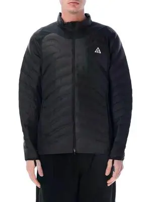 Nike Padded Jacket With Laser-cut Detail - Black