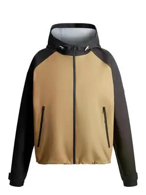 Fusalp Syarane Zip-up Hooded Two-tone Jacket - Neutrals