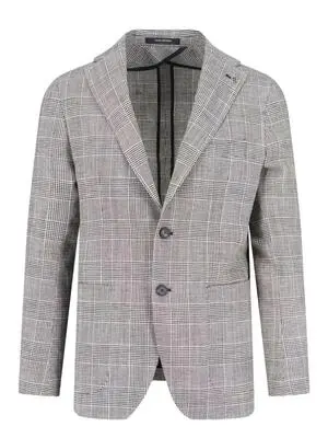 Tagliatore Checked Blazer - Grey