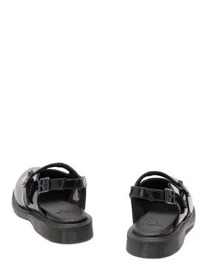 Dr. Martens Madaline Mary Jane Buckle-fastening Slingback Ballet Flats - Black
