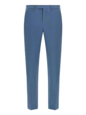 PT TORINO Tailored Trousers With Zip Fastening - Blue