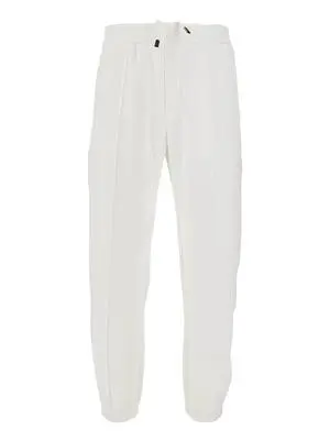 Emporio Armani Elasticated Waist Trousers - Neutrals