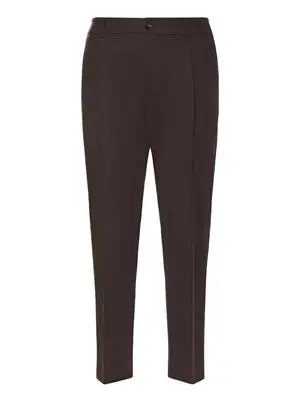 BE ABLE Tailored Trousers With Belt Loops - Brown