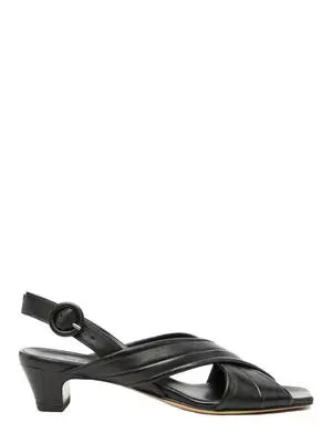 MARA BINI Mara Bini Crisscross Slingback Sandals Black