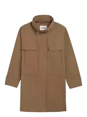 Apparis Bea Drawstring Raincoat Brown