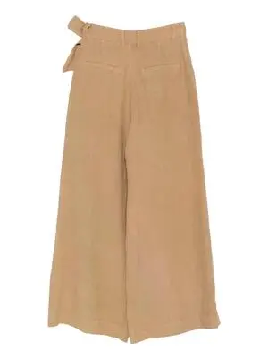 BAZAR DELUXE Beaded Tie Trousers - Neutrals