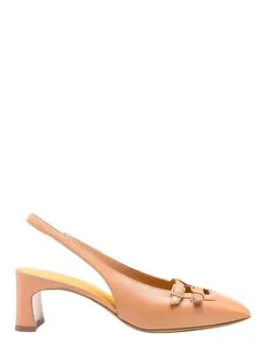 MARA BINI Buckle-detail Slingback Pumps - Neutrals