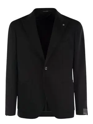 Tagliatore Single-breasted Blazer Black