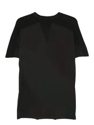 Masnada Frayed Panelled T-shirt - Black
