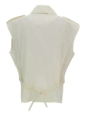 DURAZZI MILANO Flap-pocket Sleeveless Shirt - Neutrals