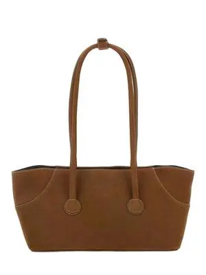 MARGESHERWOOD Topstitch Leather Shoulder Bag - Neutrals