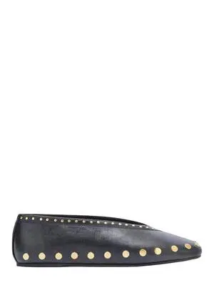 GANNI GANNI Studded Ballet Flats Black