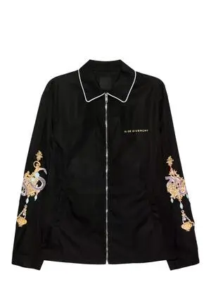 Givenchy Embroidered Zipped Pouch Jacket - Black