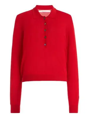 RÙADH Wool Polo Shirt - Red