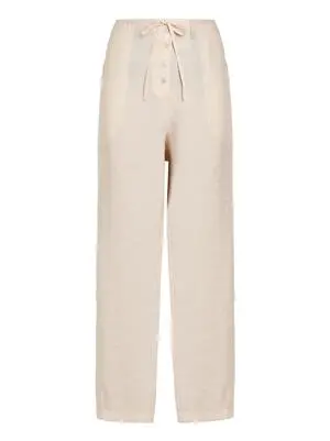 Studio Nicholson Drawstring Straight-leg Trousers - Beige
