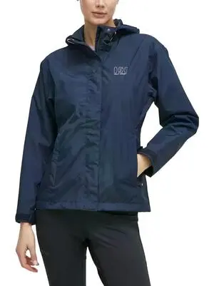 Helly Hansen Zip-up Hooded Jacket With Logo Detail - Blue