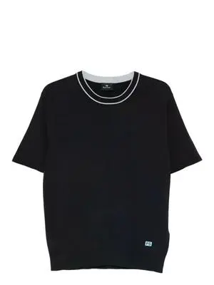 Paul Smith Logo-embroidered T-shirt - Blue
