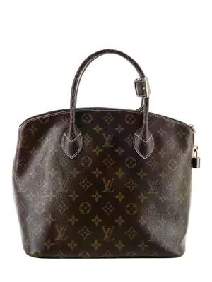 LOUIS VUITTON Lockit Handbag Monogram Canvas Satchel - Brown