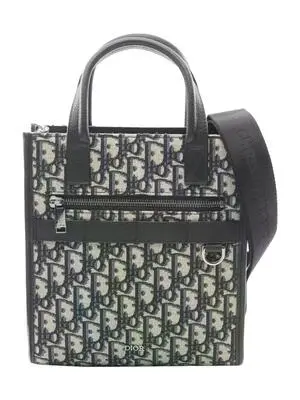 Dior 2021-2026 Oblique Safari North-south Satchel - Brown