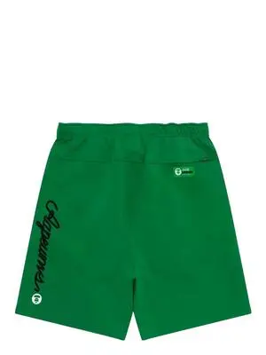 AAPE BY *A BATHING APE Embroidered Logo Shorts - Green