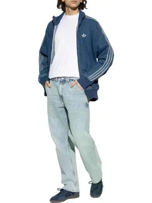 Adidas Adicolor Denim Firebird Track Jacket Blue