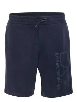 EA7 Logo Drawstring Shorts - Blue